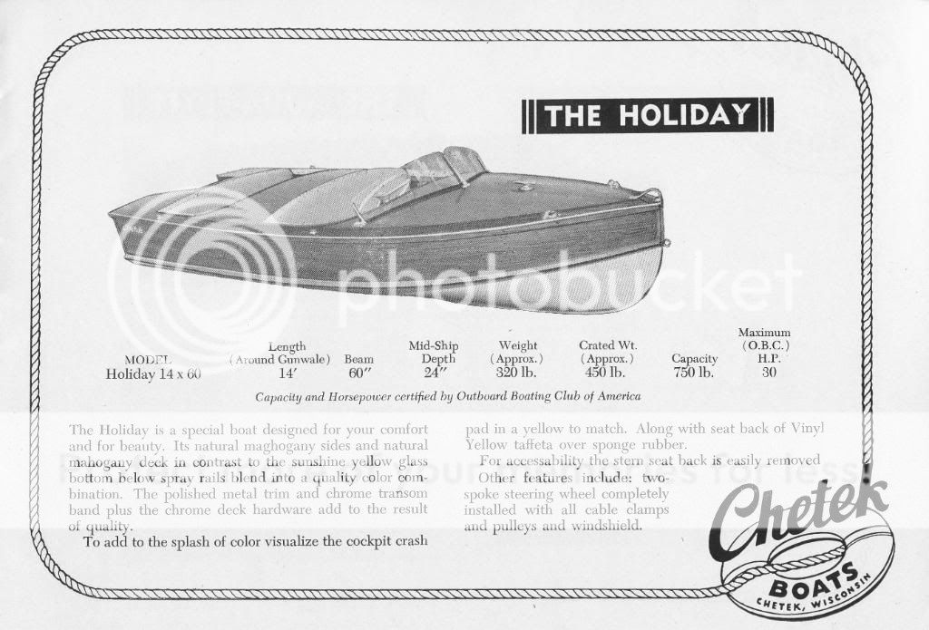 FiberGlassics® - 1955 Chetek Boat brochure - FiberGlassics® Forums
