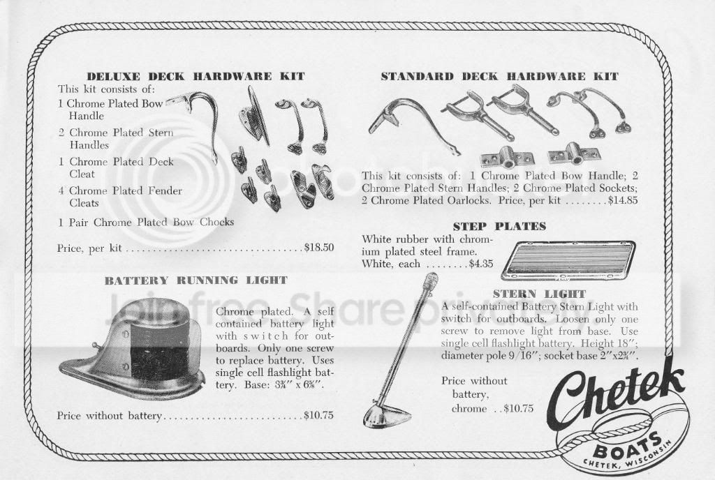 FiberGlassics® - 1955 Chetek Boat brochure - FiberGlassics® Forums