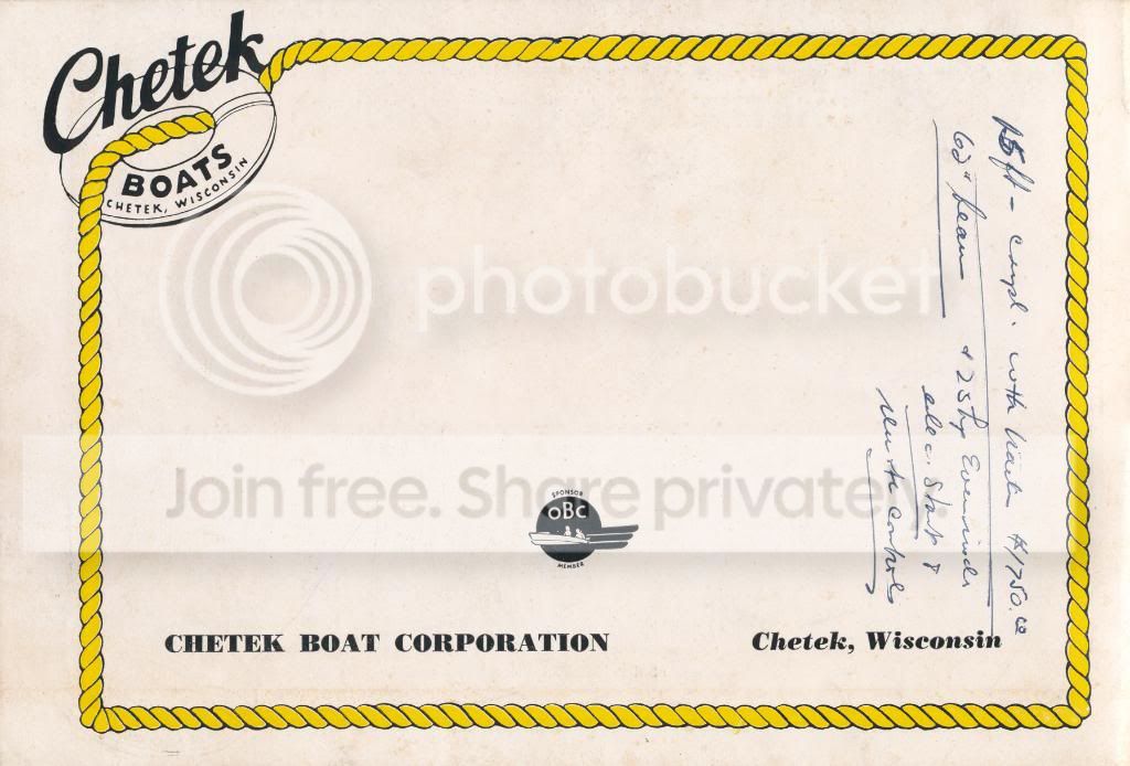 FiberGlassics® - 1955 Chetek Boat brochure - FiberGlassics® Forums