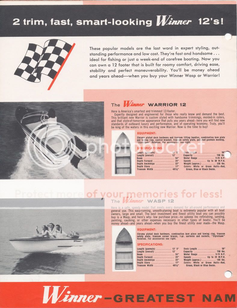 FiberGlassics® - 1957 Winner Boat brochure - FiberGlassics® Forums