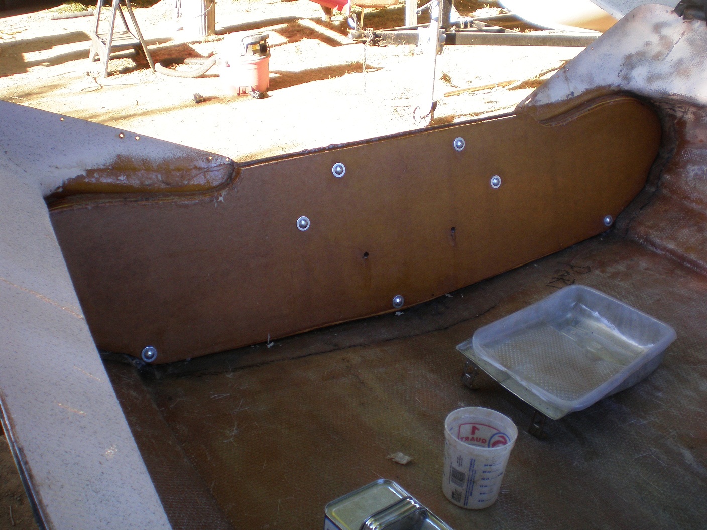FiberGlassics® - transom repair/ dry rot // penterating epoxy ...